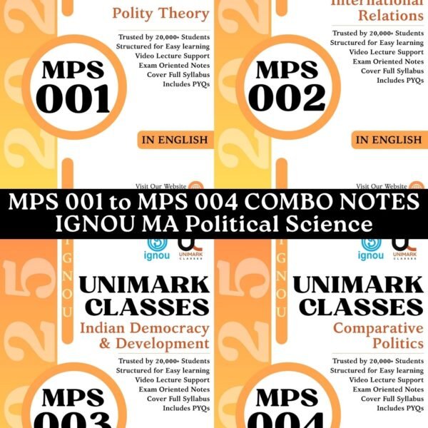 IGNOU MPS 001 Political Theory Notes PDF December 2025 in English ...